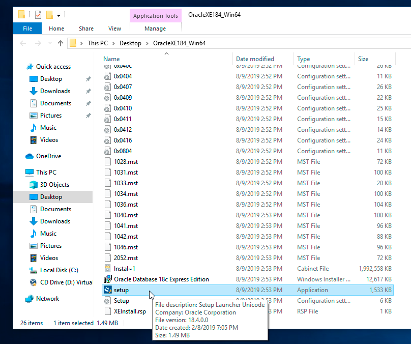 How To Install Oracle Database 18c Xe On Windows Gerald On It